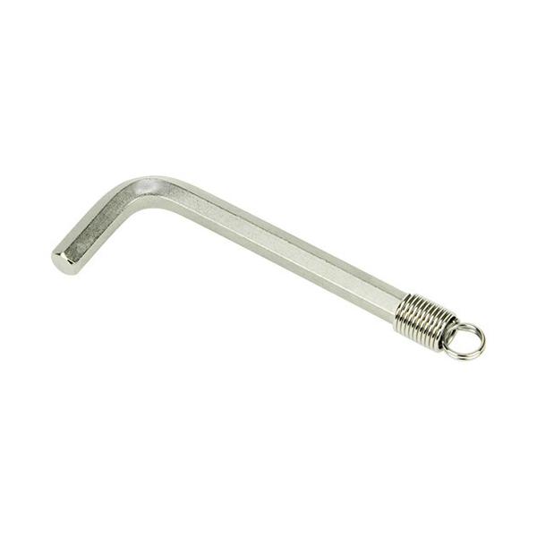 ニッケルメッキでサビに強いスタンダード六角棒レンチです。【用途】六角穴付ボルト・六角穴付き止めネジの締め付け、緩め作業。【機能】バネリングホルダー付きのため、保管・持ち運びに便利です。【仕様】●二面幅寸法：1.5mm。●ニッケルメッキ。【商...