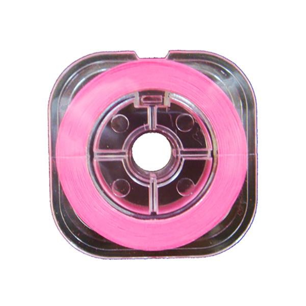 水に強く伸びない、細くても強い水糸です。【用途】建築用水糸。【機能】タイル張り、左官作業に最適です。【仕様】●色：蛍光ピンク。●糸の太さ：約0.3mm。●長さ：300m。●透明リール巻。【材質】●糸：テトロン。●リール：PS。【注意事項】製...