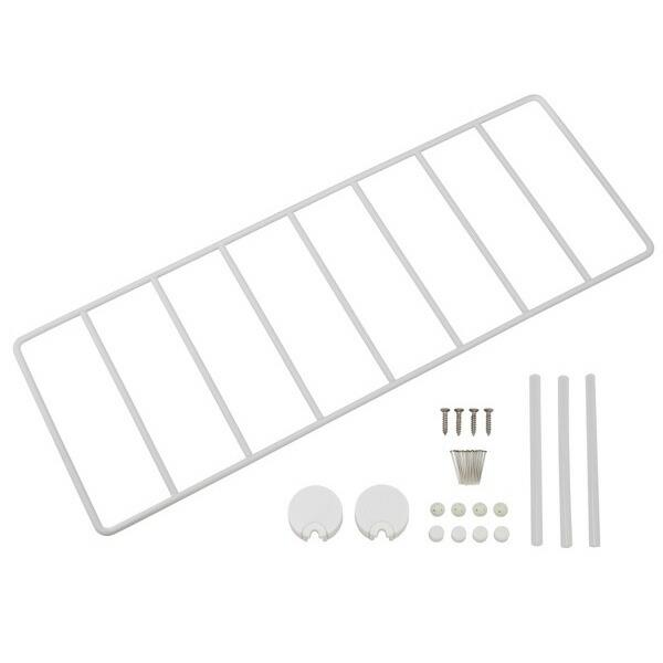 石膏ボードに簡単に付けられる奥行き15cmの飾り棚「ワイヤーシェルフ」■棚板が自由自在に組み合わせられるオシャレな飾り棚です■石膏ボードにピンまたはネジで刺す簡単取付！■カラー：ホワイトJANCD：4960983984840【銀行振込・コン...