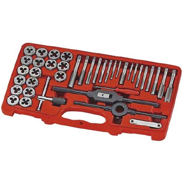 セット内容：タップ・ダイス M3×0.5・M3×0.6・M4×0.7・M4×0.75・M5×0.8・M5×0.9・M6×0.75・M6×1.0・M7×0.75・M7×1.0・M8×1.0・M8X1.25・M10×1.25・M10×1.5・M...