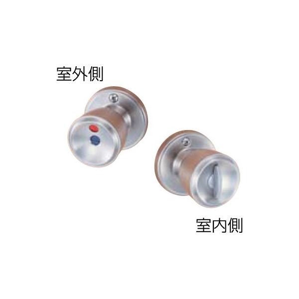 室内用廻り錠です。ステンレス製、ヘアライン仕上げ。【製品サイズ】画像参照【機能】内締錠(II型)　寝室個室用(ツマミカギ)（非常解錠機構付）【対応扉厚】26mm〜42mm 【バックセット】60mm【主な材質】ノブ・座：ステンレス【仕上（カラ...