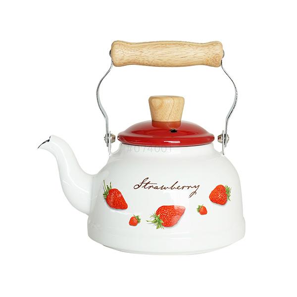 熱効率の良いほうろう製のケトルはガス火でもIH調理でもお湯が早く沸きます。また、ほうろうの表面はガラス質で金気を出さないので、コーヒーやお茶を淹れたり、パックを入れて麦茶を沸かすのに最適です。本体の内側は耐久性の高い特殊な釉薬を使用していま...