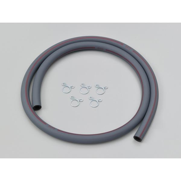 ・内側に合成ゴム（耐ガソリン性に優れる）、外側にポリエチレンゴム（耐候性に優れる）を使用し、高品質を実現。・ホースクリップ5個付属。・長さ：1m・内径：φ8.0・外径：φ13.0・耐圧：1.0MPa※インジェクション車のガソリンホースには使...