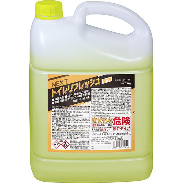 酸と界面活性剤の効果的な配合により、頑固な汚れを素早く分解・洗浄し、トイレをリフレッシュします。増粘タイプの液剤が、水面下の汚れにも直接アタックします。表面保護剤が単分子被膜を作ることで、汚れの付着と配管の腐食を抑制します。使用方法：原液使...