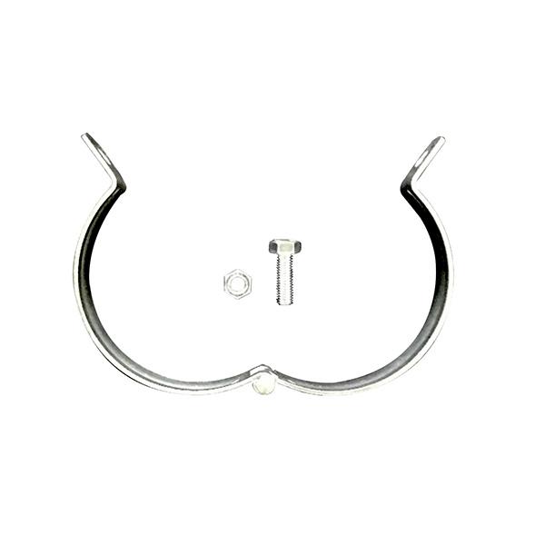 当商品は受注生産品でございます。配送状況は目安の為、前後する場合がございます。※注文後のキャンセル・返品・交換はお受けできかねます。●丸型パイプに使用可能な蝶番式ステンレス製の吊りバンドです。●締め付け幅Ｗ（ｍｍ）：25●使用可能パイプ径（...