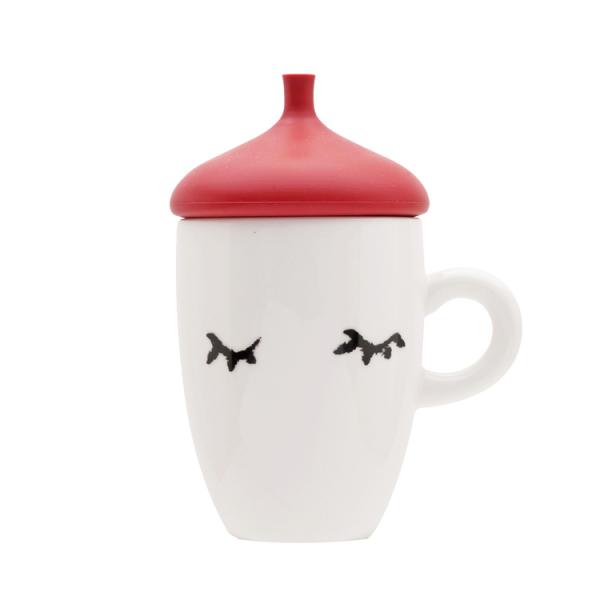 マグカップ おしゃれ オシャレ 蓋付きマグカップ 人気オールメンバーズ 蓋付きマグ RD赤 フェイスマグ イラスト会社でもよく使うかわいいマグカップを同僚や先輩、上司へプレゼント♪送別会やお返し品、退職祝いや歓迎会の贈り物 プチギフト、プチ...