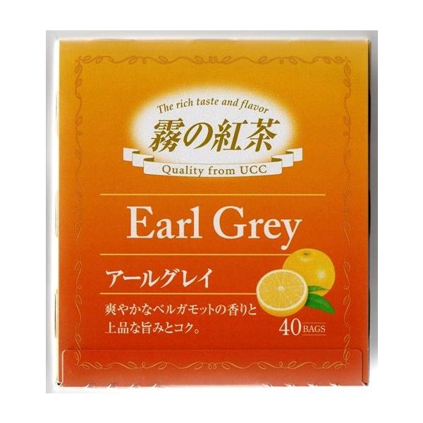 ＵＣＣ霧の紅茶 アールグレイ ティバッグ 40袋 爽やかなベルガモットの香りと上品な旨みとコク仕上がりは渋みが少なく、鮮やかな水色。ホット、アイス問わずお楽しみいただけます。ストレートティーで香りをどうぞ。常温●調理方法、他:１バッグ当たり...