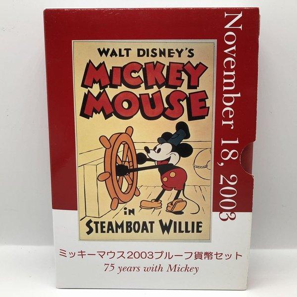 品名:ミッキーマウス 2003 プルーフ貨幣セット（平成15年）年銘板図案:ミッキーマウス（銀品位925 重量約20ｇ）額面:666円発行年:平成15年プルーフセット/記念硬貨/記念コイン/貨幣セット/ミントセット/平成/キャラクター/造幣...