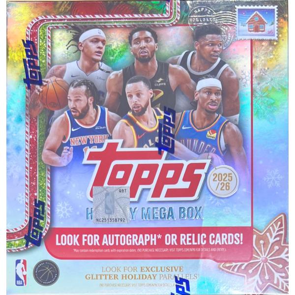 未開封ボックス 25/26 Topps Holiday Basketball Mega Box送料はヤマト宅急便実費