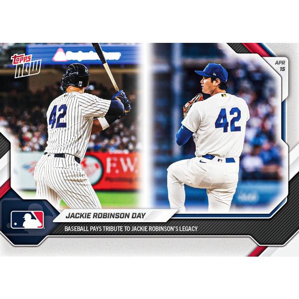 大谷翔平/Jackie Robinson 2026 Topps Now Jackie Robinson Day Baseball Pays Tribute to Jackie Robinson's Legacy 2026年4月15日 #87...