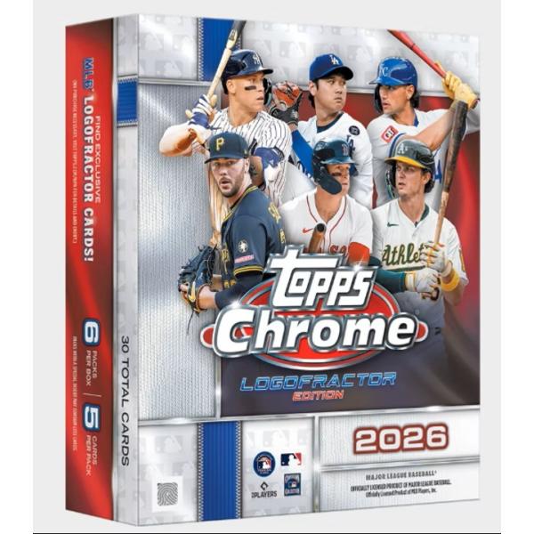 未開封ボックス 2026 Topps Chrome MLB Logofractor Box送料はヤマト宅急便実費