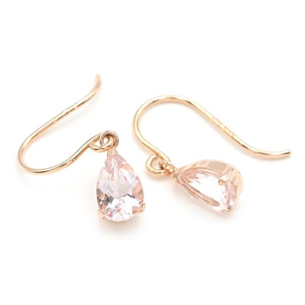 商品番号：c240400051934ブランド名：ベリテ VERITE商品名：ベリテ 両耳合計0.46ctモルガナイト型番：サイズ：モチーフ4.2mm×6.3mm ポスト直径0.6mm刻印：K18 0.23素材： K18PG モルガナイト重量...