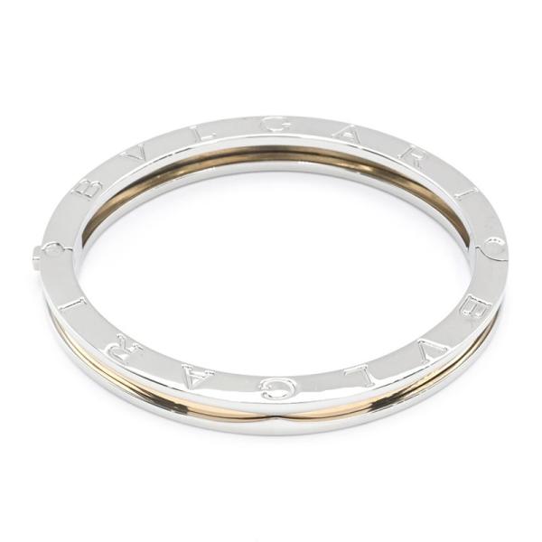 商品番号：c241100096205ブランド名：ブルガリ BVLGARI商品名：ブルガリ ビー・ゼロワン バングル型番：サイズ：内周16cm 幅7.1mm刻印：BVLGARI 750 MADE IN ITALY Steel and Gold...