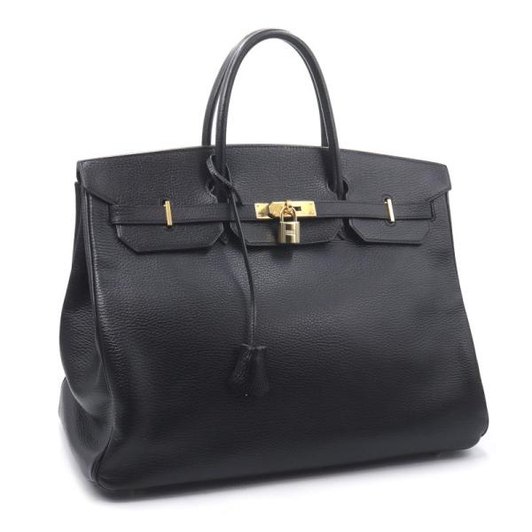 商品番号：c241100107537ブランド名：エルメス HERMES商品名：バーキン 40型番：サイズ：(W)40×(H)31×(D)21cm ハンドル約39cm本体カラー：ブラック金具カラー：ゴールド素材：アルデンヌ重量：約1450g定...