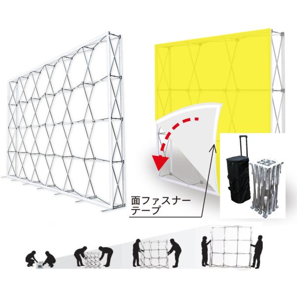 サイズは10通りあり価格はそれぞれ異なります。個人宅へは配送できません。店舗名か法人名が必須です。個人事業主でも大丈夫です。また、沖縄、離島へは配達できない商品です。バナー メディア（タペストリー）は付属しません。マジックテープ（付属）で布...