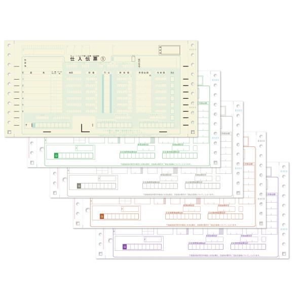 【発売日：2020年10月28日】■型番 TD-09012■サイズ 10"×5"(254×127mm)■複写枚数 5枚■タイトル/印刷色1P目 仕入伝票1 / 紺2P目 仕入伝票2 / 緑3P目 仕入伝票3 / 灰4P目 物品受領書 / 茶...