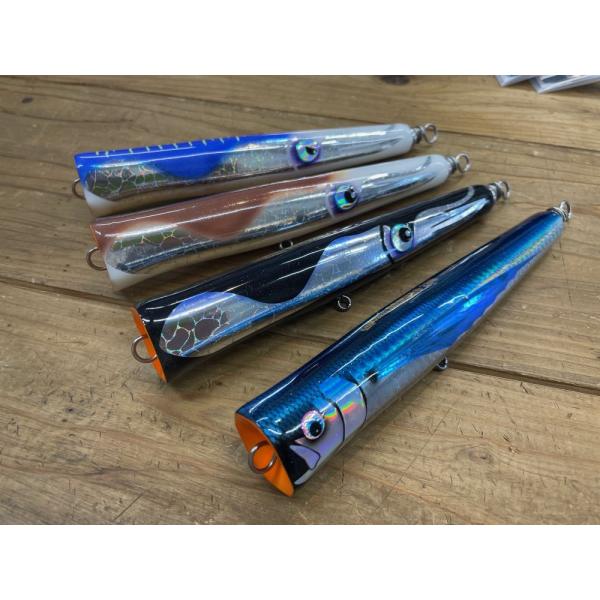 200mm 80gフックBKKラプターZ　3/0，4/0泡の中に留まり浮上時にローリングアクションするポッパー誘い出しの特にステイにこだわった仕様、アクションエラーを極力減らして、泡の中に留まり浮上時にイレギュラーなアクションが特徴。今回、...