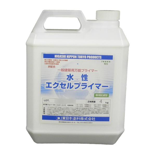 素地を選ばないオールラウンドなプライマー■容量4Kg■希釈率無希釈■標準塗布量0.07 0.1kg/?F　1回塗りで40 57?F■特徴・1液水性タイプなのに高性能プラスチック、磁器タイル面等への密着が可能・唯一外部でも使用可能高い耐水性能...