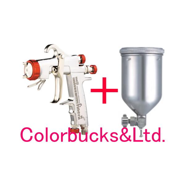 明治【Finer2 PLUS G14】ファイナー2プラス スプレーガン塗料口G1/4　空気口G1/4トータルコスト低減と基本性能を追究した環境対応型スプレーガン。微粒化・塗着効率・操作性は性能維持向上しながら、ユーザニーズを取り込み基本設計...