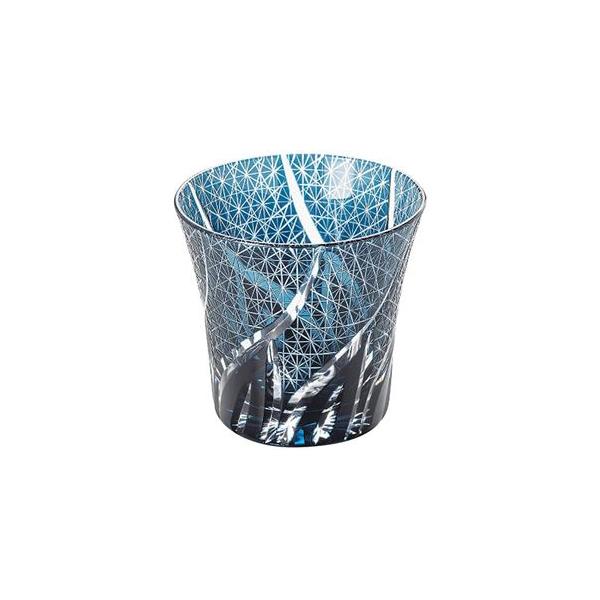 伝統のカットグラス工法で手づくりした切子グラスです。メーカー型番：KRI-50B(インディゴブルー)色名：インディゴブルーサイズ(約)：直径9.4cm 高さ8.5cm容量約240ml切子タンブラー1客・ソーダガラス製造国：中国