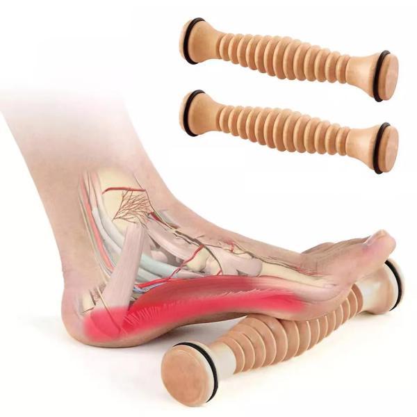 大きさ：約4.0x21cm材質：木製（クッションゴム付き）ローラーの直径が約4cmと回転軸の位置が低いためバランスを崩すことなく気軽に使用できます。足を酷使するバレエや新体操競技者にはもちろん、デスクワークで疲れたときもマッサージでリフレッ...