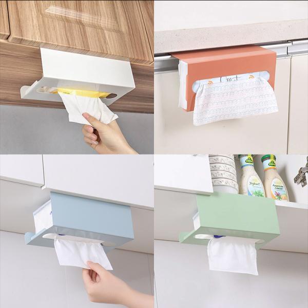 [カラー]ホワイト/レッド/ブルー/緑[サイズ]約23.2cmｘ10.4cm × 11.3cm[材質] 鉄製 ?吊り戸棚やデスクに挟むだけ。デッドゾーンを有効活用。とっても便利なキッチンペーパーホルダー(ホワイト)です。この便利さ、もう手離...