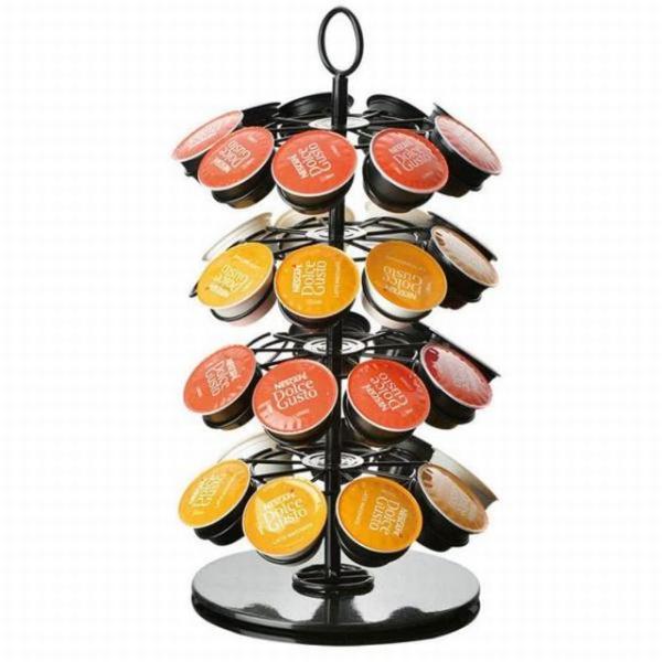 高品質のステンレス素材を採用し、長い時間を使用しても変形しません。美しい鏡面バフ仕上げで、高級感がアップしますスタンドタイプの360°回転式なので、省スペースで、カプセルを取り出すことも便利になります優美な花型なので、カプセル収納スタンドは...