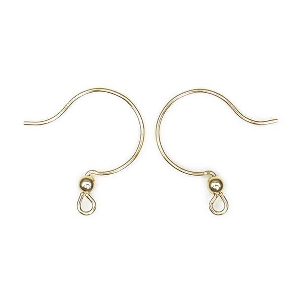 特記すべき項目※1ペアは2コになります。※表面に細かいキズが見られる場合がございます。材質14KGF（14金ゴールドフィルド）サイズ写真2枚目をご参照ください関連ワード14KGFパーツ ピアス フックパーツ フックピアス フック式 フックタ...