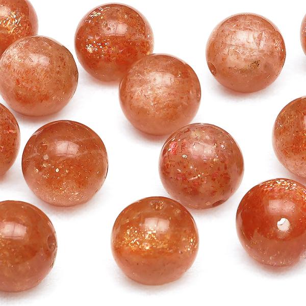 【こちらの商品は4粒販売になります】特記すべき項目※粒による色合いの違いや内包物、カケなどがある場合がありますが商品はランダムに選定いたします。材質サンストーン（sunstone/日長石）サイズ約7.8-8.3mm（±0.3mm）穴径約1m...