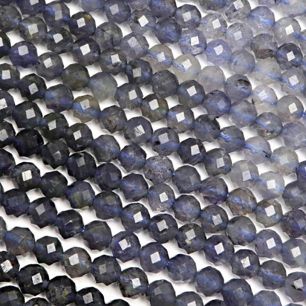 特記すべき項目材質アイオライト（Iolite/菫青石）サイズ約4.0-4.4mm（±0.3mm）穴径約0.8mm数・量1連約36cmになります関連ワードアイオライトコーディエライト ダイクロアイト 菫青石 Iolite 9月の誕生石 ラウン...