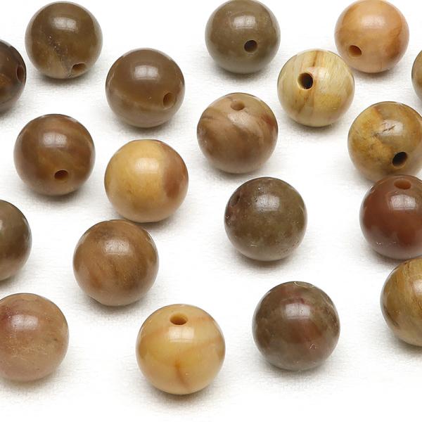 【こちらの商品は10粒販売になります】特記すべき項目※粒により傷、カケ、歪みがございます。※粒による色合いの違いや内包物がありますが商品はランダムに選定いたします。材質ペトリファイドウッド/珪化石（Petrifiedwood/けいかせき/木...