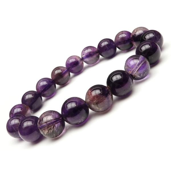 特記すべき項目※必ずしも1粒に全ての鉱物が含まれているというわけではありません。※粒により原石由来のカケ・凹みが含まれる場合がございます。材質エレスチャルクォーツ/混合水晶サイズ約11.2-11.9mm（±0.3mm）穴径約1mm数・量内径...