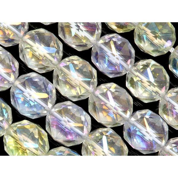 特記すべき項目材質天然水晶（クリスタル/クォーツ/Crystal/Quartz）サイズ約9.2-10.0mm（±0.3mm）穴径約1mm数・量1連約38cmになります関連ワードレインボーオーラ クリスタル 水晶 蒸着水晶 Crystal 4...