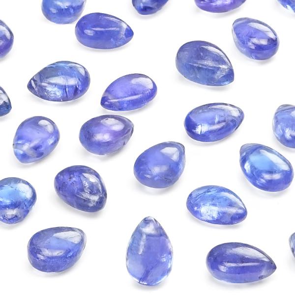 【こちらの商品は4粒販売になります】特記すべき項目※先端、穴周りのカケ、粒の歪みのみられる粒も含まれます。※粒によって発色・内包物の入りかたに個体差がございますが選別は無作為にさせていただきます。材質タンザナイト（Tanzanite/黝簾石...