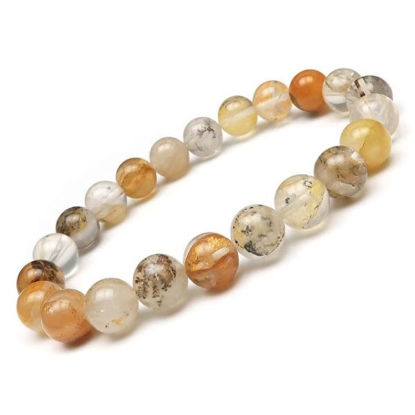 特記すべき項目※粒によりカケ、色合いの違い、記載ほどのサイズの差があり小さめの連もございますが選別は無作為とさせていただきます。材質デンドライト（Dendritic/模樹石・もじゅせき）サイズ約7.8-8.5mm（±0.3mm）数・量内径約...