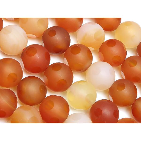 特記すべき項目材質カーネリアン（Carnelian/紅玉髄）サイズ約8.2-8.6mm（±0.3mm）穴径約1mm数・量1連約36cmになります関連ワードカーネリアン アゲート カルセドニー 紅玉髄 7月の誕生石 Cornelian ラウン...