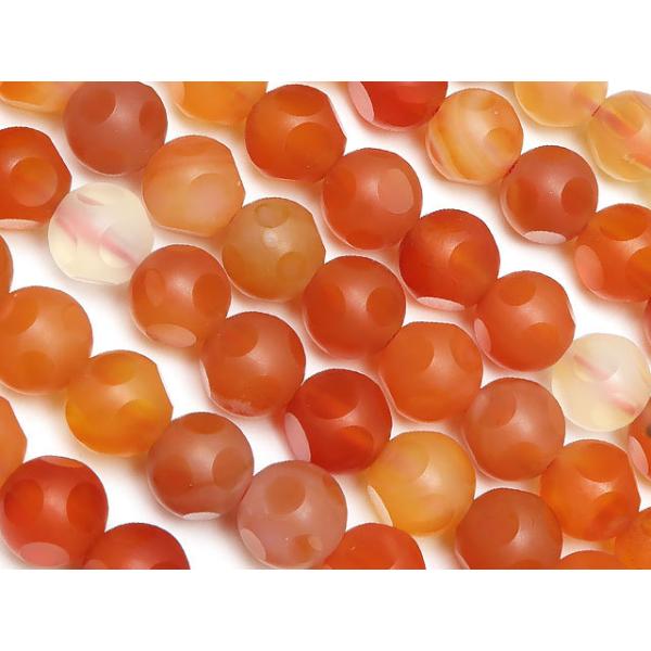 特記すべき項目材質カーネリアン（Carnelian/紅玉髄）サイズ約6.1-6.7mm（±0.3mm）穴径約1mm数・量1連約37cmになります関連ワードカーネリアン アゲート カルセドニー 紅玉髄 7月の誕生石 Cornelian ラウン...