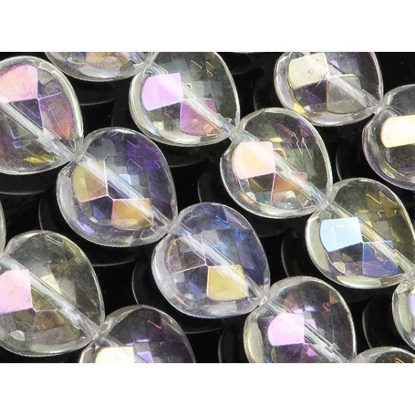 特記すべき項目材質天然水晶（クリスタル/クォーツ/Crystal/Quartz）サイズ約11.2-12.5mm（±0.3mm）厚さ約6.5-8.0mm（±0.3mm）穴径約1mm数・量1連約36cmになります関連ワードレインボーオーラ クリ...