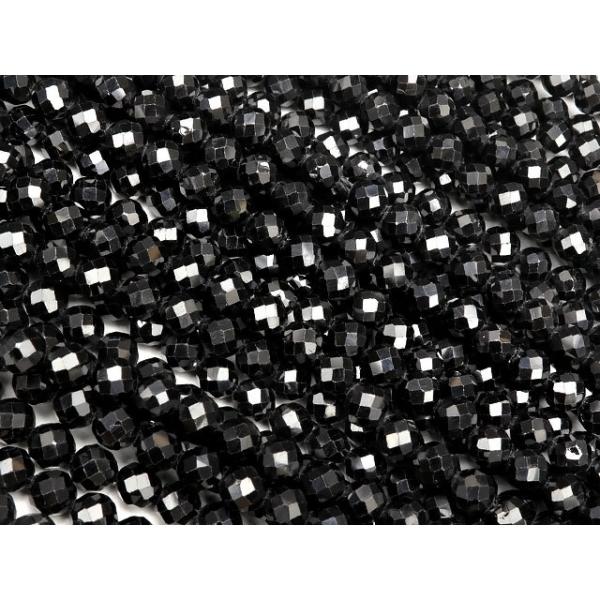 特記すべき項目※粒により白や茶色の傷がある粒が混じる場合がございます。材質ブラックスピネル（BlackSpinel/黒尖晶石/スピネル/Spinel）サイズ約3.8-4.2mm（±0.3mm）穴径約0.8mm数・量1連約37cmになります関...