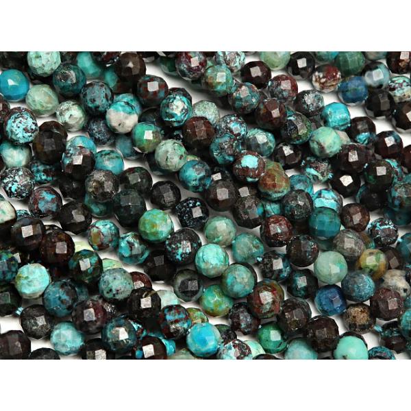 特記すべき項目材質クリソコラ（Chrysocolla/珪孔雀石）サイズ約4.0-4.5mm（±0.3mm）穴径約0.8mm数・量1連約37cmになります関連ワードクリソコラ クリソコーラ 珪孔雀石 エイラットストーン Chrysocolla...