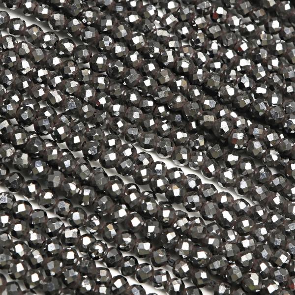 特記すべき項目材質ヘマタイト（Hematite/人工石）サイズ約1.8-2.2mm（±0.3mm）穴径約0.3-0.5mm数・量1連約35cmになります関連ワード特記すべき項目ヘマタイト ヘマタイン 赤鉄鉱 Hematite ラウンドカット...