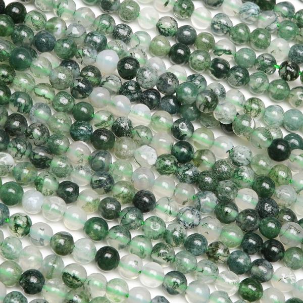 特記すべき項目材質アゲート（Agate/瑪瑙）サイズ約2.9-3.3mm（±0.3mm）穴径約0.5mm数・量1連約38cmになります関連ワードモスアゲートアゲート メノウ アゲット 瑪瑙 Agate ラウンド 丸ビーズ 連売り 天然石 ビ...