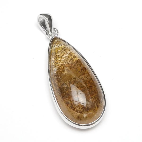 特記すべき項目※色合いは画像にてご確認の上でのご購入でお願い致します。※金具部分に細かいキズ、変色が見られる場合がございます。材質デンドライト（Dendritic/模樹石・もじゅせき）SILVER925・ロジウム加工サイズ約35.1×15....