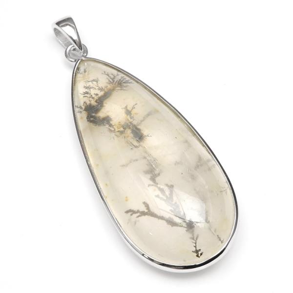 特記すべき項目※色合いは画像にてご確認の上でのご購入でお願い致します。※金具部分に細かいキズ、変色が見られる場合がございます。材質デンドライト（Dendritic/模樹石・もじゅせき）SILVER925・ロジウム加工サイズ約45.8×19....