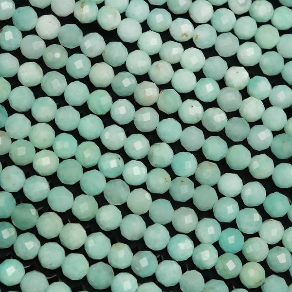 特記すべき項目※粒により記載ほどのサイズの差、玉の歪みが見られるものが混じります。材質アマゾナイト（amazonite/天河石/珪岩/ブルークォーツァイト）サイズ約3.2-3.6mm（±0.3mm）穴径約0.5mm数・量1連約37cmになり...