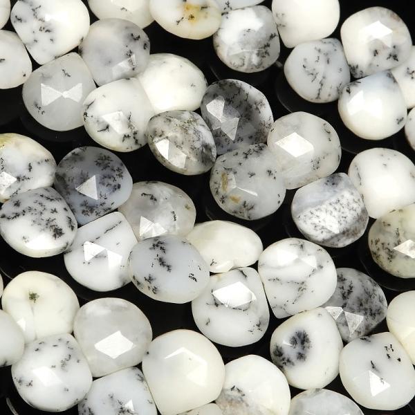 特記すべき項目※粒により記載ほどのサイズ差、穴周りや先端のカケ、色味の誤差、ヘコミ、外キズ、黒い目立つ内包物がみられる粒、記載サイズ外のものが混じる場合がございます。材質デンドライト・オパール（Dendritic/模樹石・opal/蛋白石）...