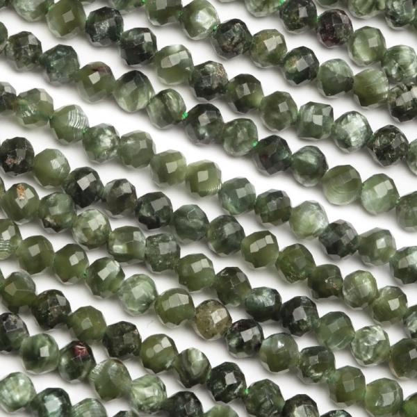 特記すべき項目※セラフィナイトは硬度が低く、崩れやすい石です。直射日光、高温、湿気など取り扱いにはご注意ください。材質セラフィナイト（Seraphnite/Clinochlore/クリノクロア/斜緑泥石）サイズ約3.0-3.3mm（±0.3...