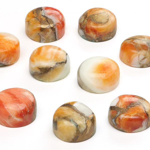 【こちらの商品は1コ販売になります】特記すべき項目※表面のカケ・外キズ・歪み・内包物が含まれる場合がございます。※発色・内包物の入りかたに個体差がございますが選別は無作為にさせていただきます。※部分的にターコイズが混ざる場合がございます。材...