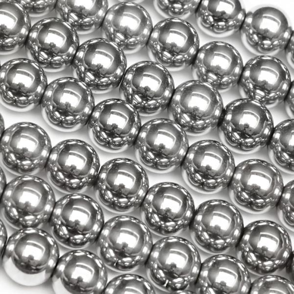 特記すべき項目材質ヘマタイト（Hematite/人工石）サイズ約6.0-6.5mm（±0.3mm）穴径約1mm数・量1連約38cmになります関連ワードヘマタイトヘマタイン 赤鉄鉱 Hematite ラウンド 丸ビーズ 連売り 天然石 ビーズ...