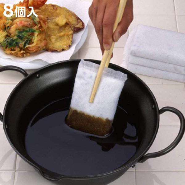 サイズ/約幅7.5×奥行1.7×高さ13cm内容量/8個入材質/牛乳パックの端材生産国/日本製●天ぷら油を強力に吸いとり、ゴミと一緒に捨てることができます。●手や台所を汚さず、パッドに油を吸収させるだけで簡単に処理できます。●パッド1個で約...